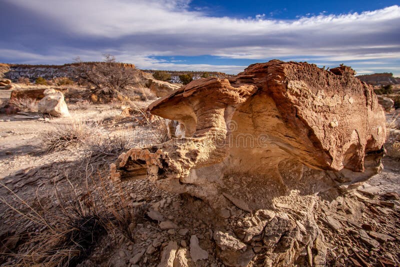 A View of the Ojito Wilderness Area Stock Photo - Image of desert, area ...