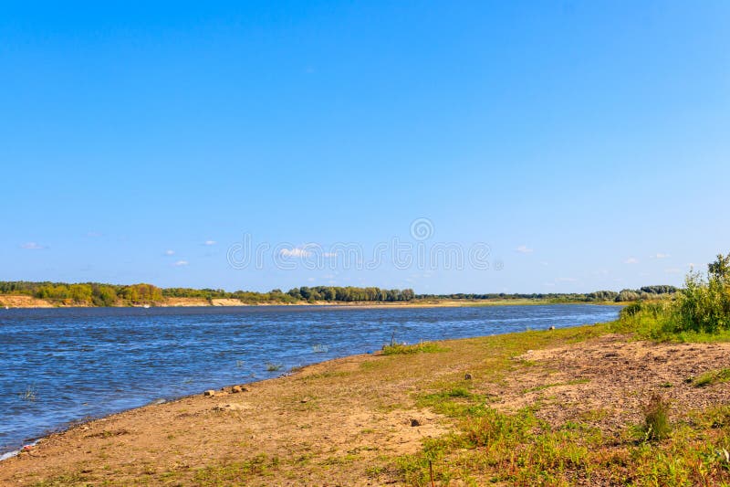 View of the Oka River, Russia Stock Photo - Image of hill, cloud: 279819980