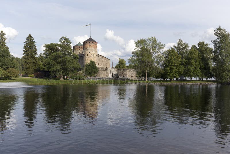 View of Olavinlinna Castle in Savonlinna during Summer Editorial Stock ...