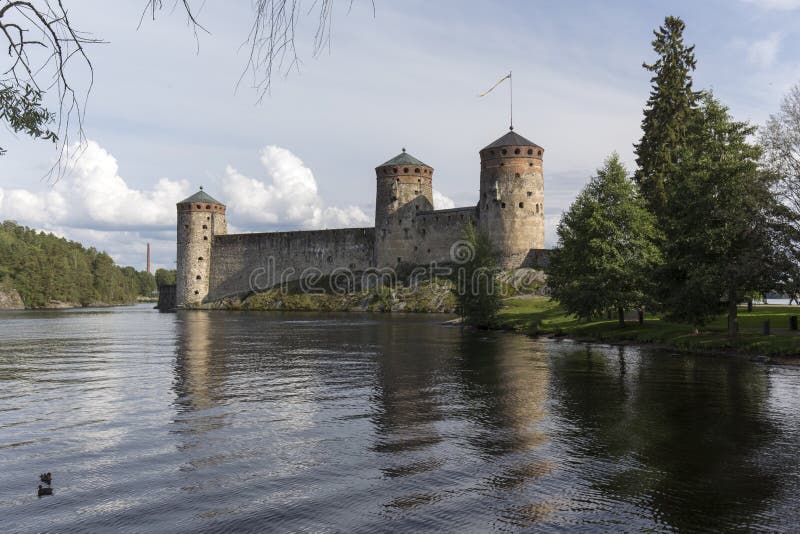 View of Olavinlinna Castle in Savonlinna during Summer Editorial Stock ...