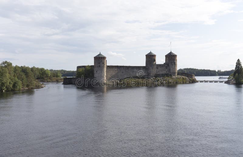 View of Olavinlinna Castle in Savonlinna during Summer Editorial Photo ...