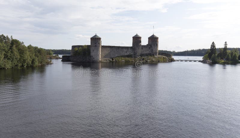View of Olavinlinna Castle in Savonlinna during Summer Editorial Photo ...