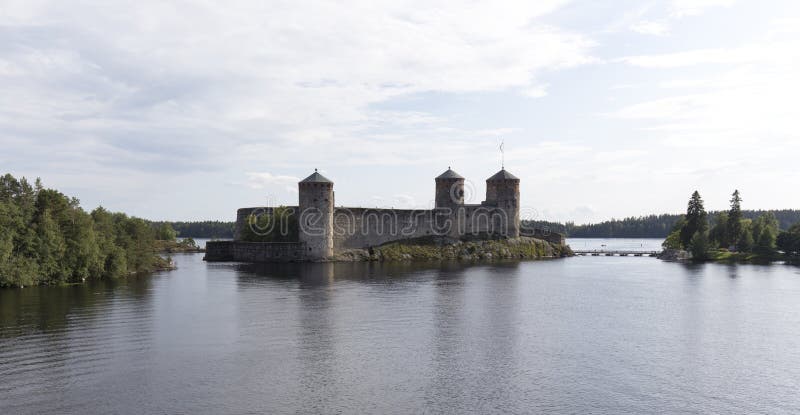 View of Olavinlinna Castle in Savonlinna during Summer Editorial Stock ...