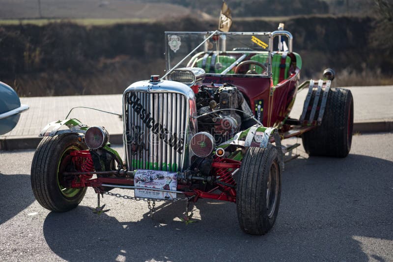 View of an Old American Rat Rod Editorial Photo - Image of cool, road ...