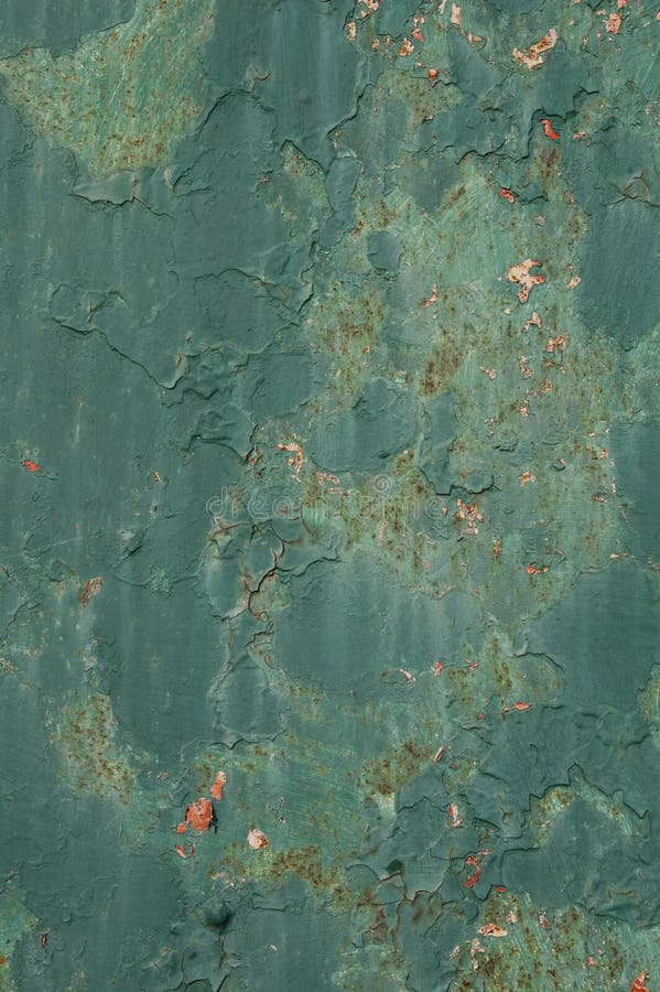 View of an Old Battered Green Paint Stock Photo - Image of paint ...