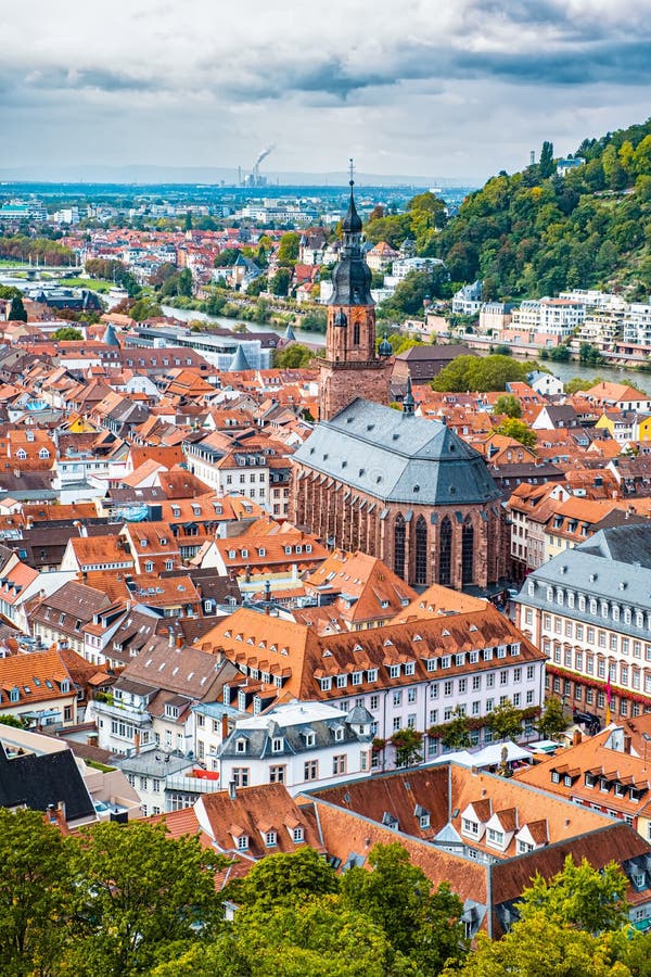 View of the Old, Beautiful City of Heidelberg Stock Photo - Image of ...