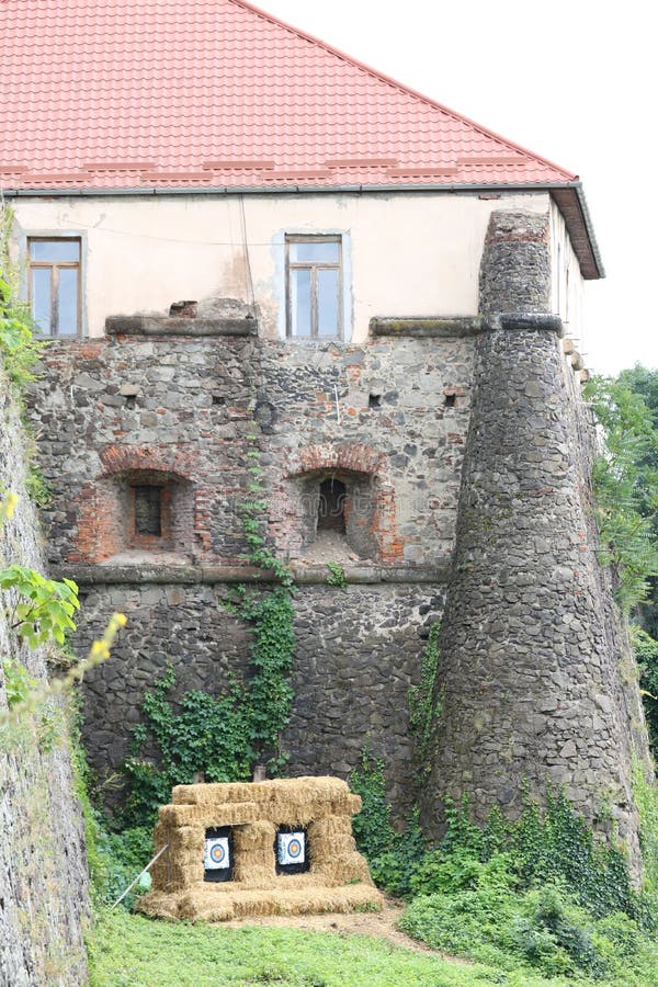 View of the Old Buildings Castle Stock Photo - Image of estate, village ...