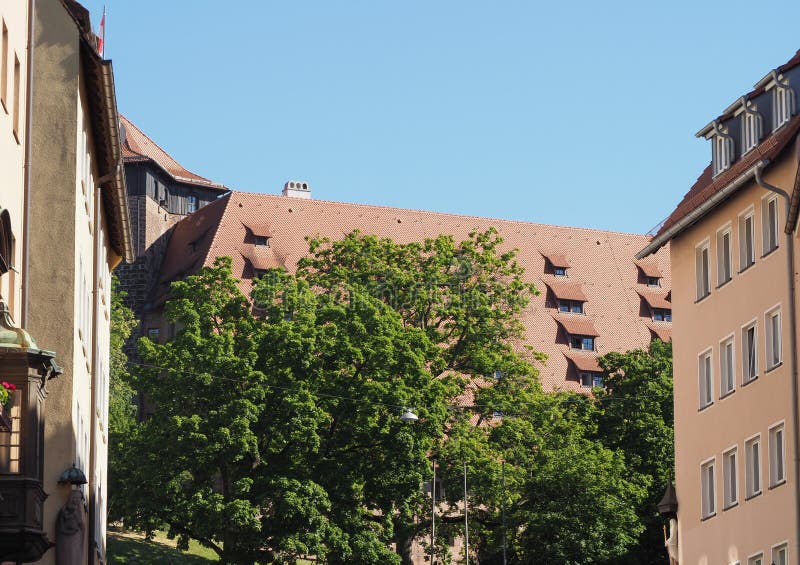 View of Old City Centre in Nuernberg Stock Photo - Image of view ...