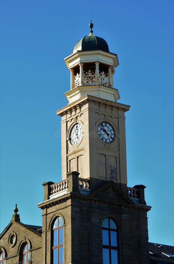 Clock Tower - Dundee Architecture Stock Photo - Image of pillar ...