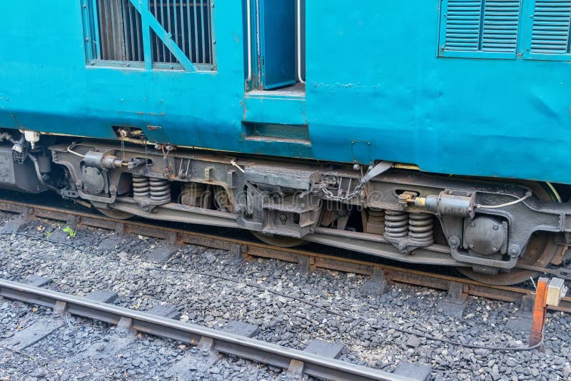 View of an Old Diesel Engine Wheel Bogie Stock Image - Image of bogies ...