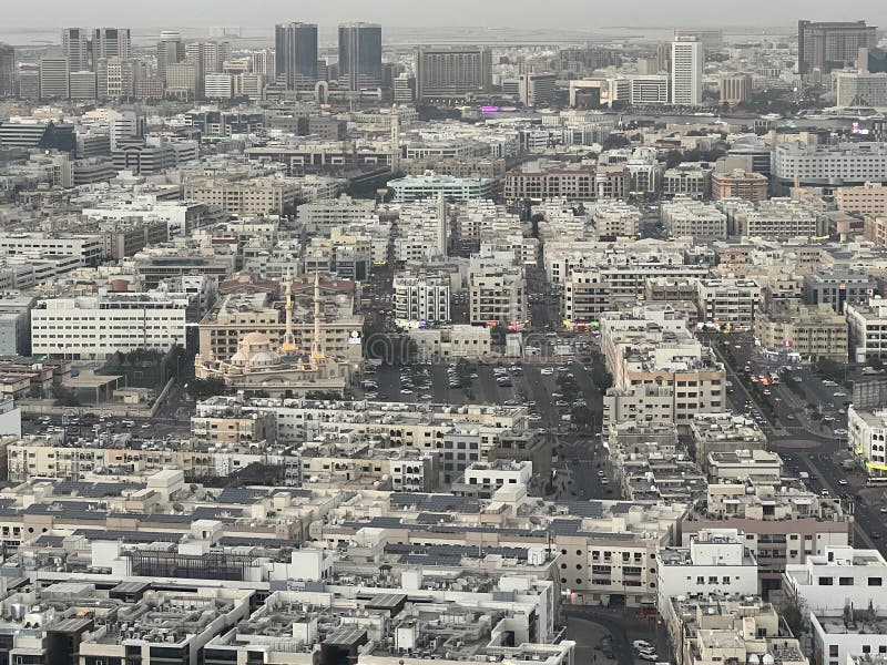 View of Old Dubai from Dubai Frame in Dubai, UAE Editorial Stock Image ...