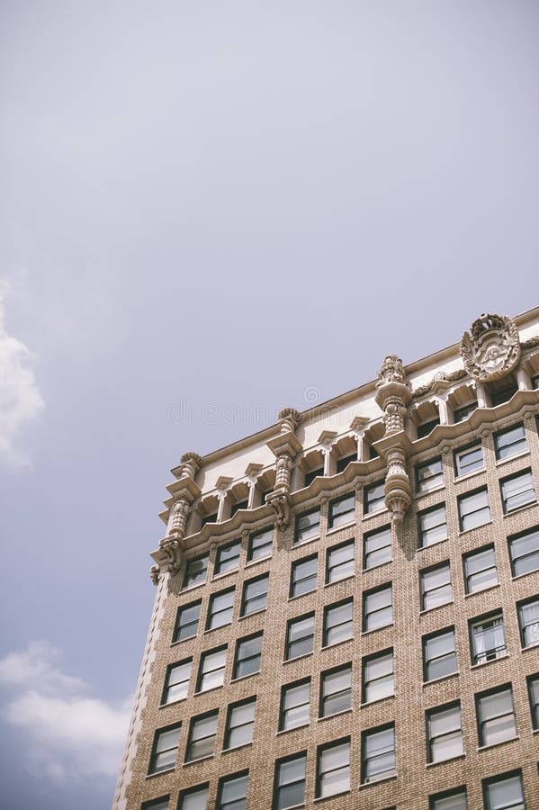 View of Old High Rise Building with Sky Stock Image - Image of capital ...
