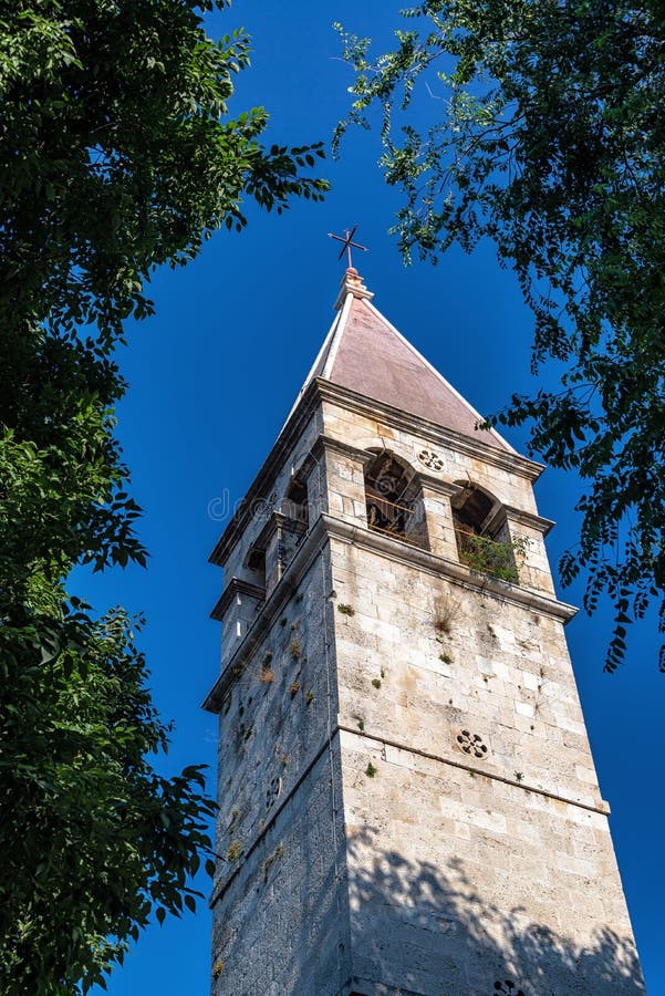 Historic Bell Tower in Split Croatia Stock Image - Image of view ...