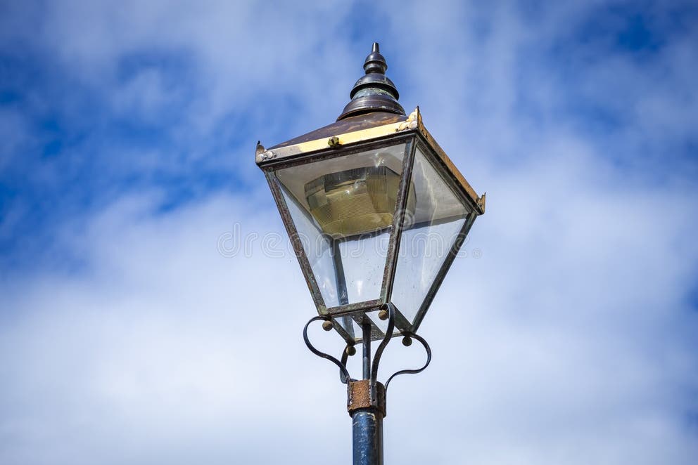 View through an Old Latern To the Sky Stock Photo - Image of latwire ...