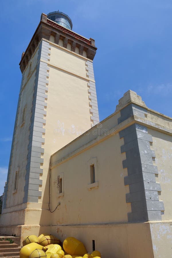 View of the Old Lighthouse on the Atlantic Ocean Coast on the Cape ...