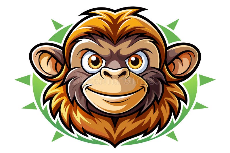Cartoon Monkey Profile Stock Illustrations – 1,110 Cartoon Monkey ...