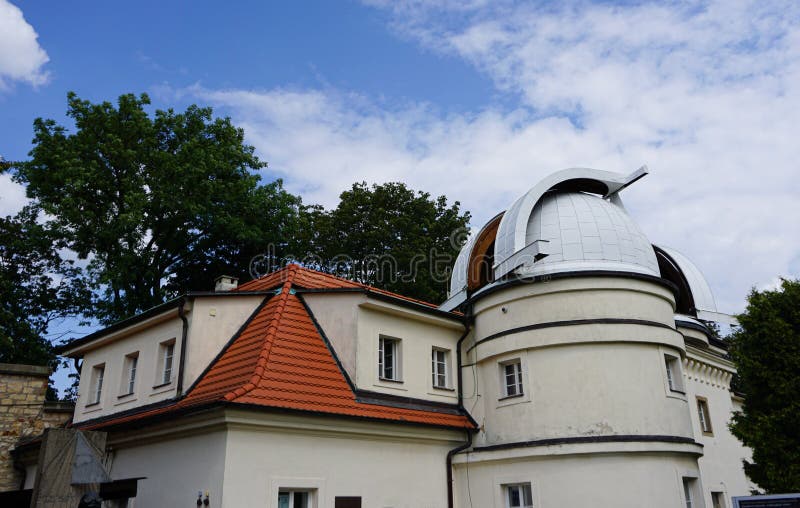 View of an Old Observatory Building Stock Image - Image of city, roof ...
