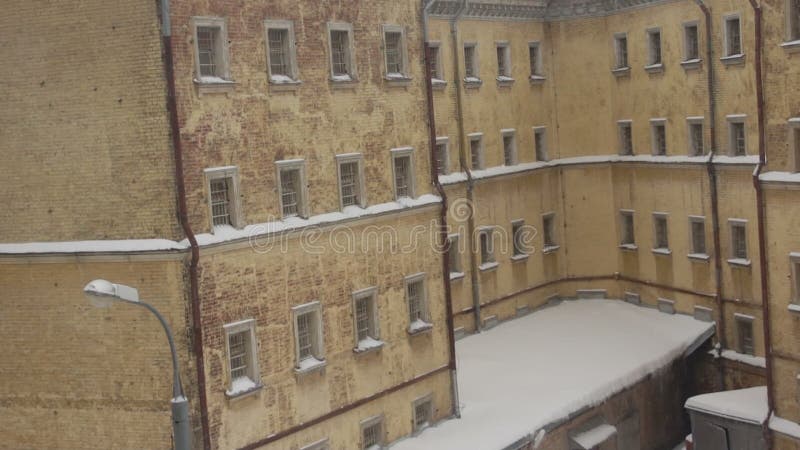 Fragment of Prison in Winter Stock Footage - Video of snow, criminal ...