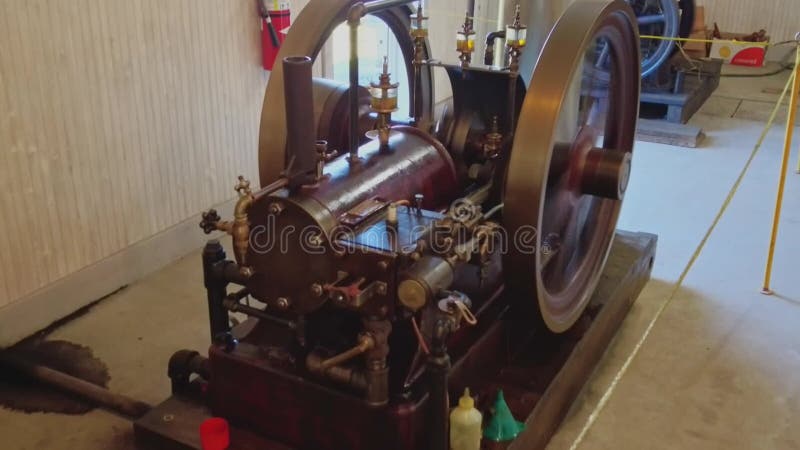 View of an Old Steam Operating Machine Stock Video - Video of ...