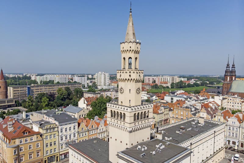 City of Opole, Poland. stock photo. Image of square - 187899050