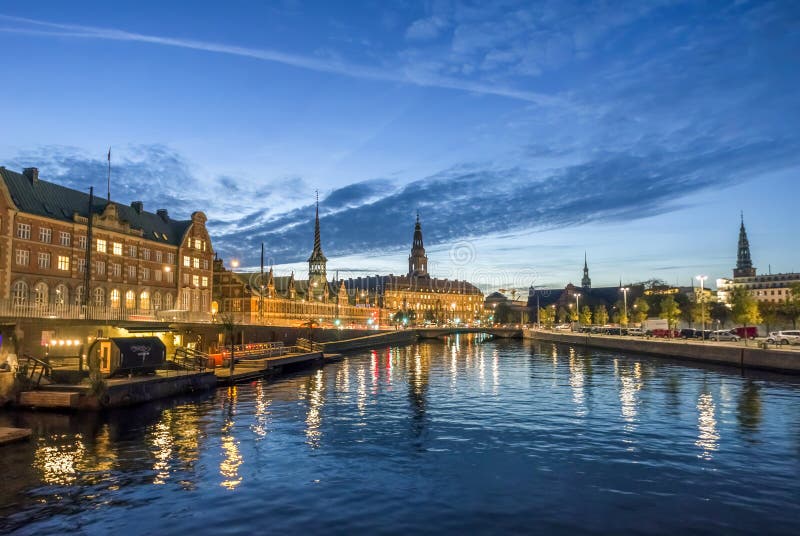View of Old Town Copenhagen, Denmark Editorial Photo - Image of ...