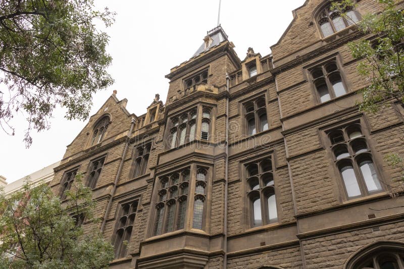 View of Old Victorian Building in RMIT University in Melbourne ...