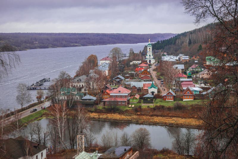 View of One of Most Beautiful Cities of Russia Ples Stock Photo - Image ...
