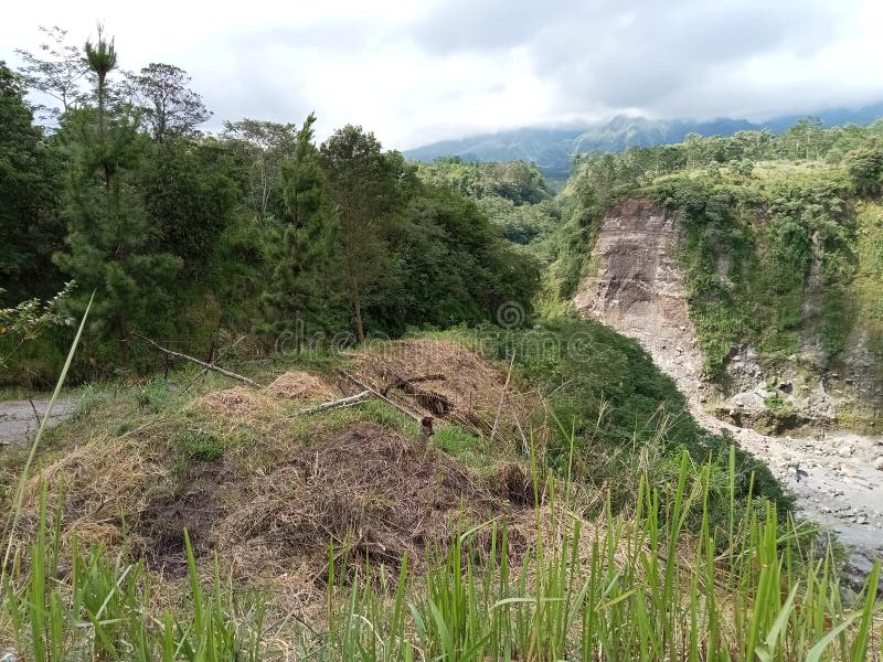 A View on One of the Mountain Slopes, Former Post-eruption Land Several ...