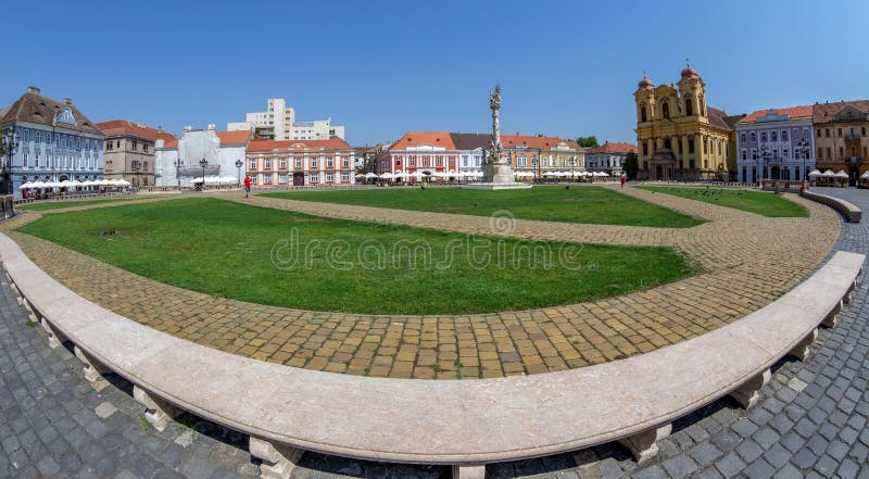 View of One Part at Union Square in Timisoara, Romania Editorial Stock ...