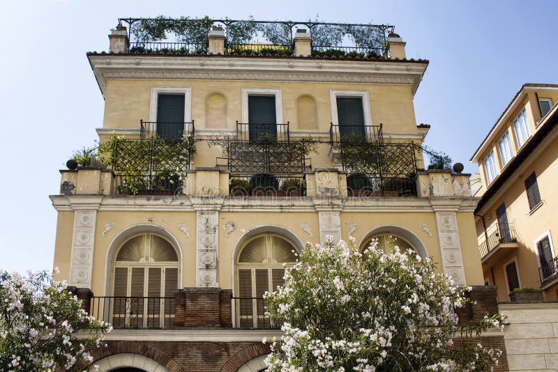 View of One of the Traditional Italian Houses Stock Photo - Image of ...