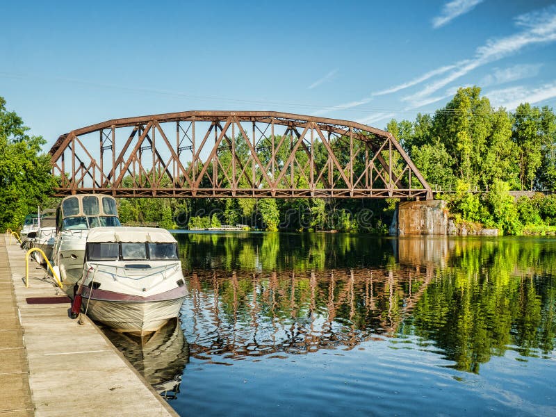 Oneida River Caughdenoy Dam Stock Photo - Image of oneida, control ...