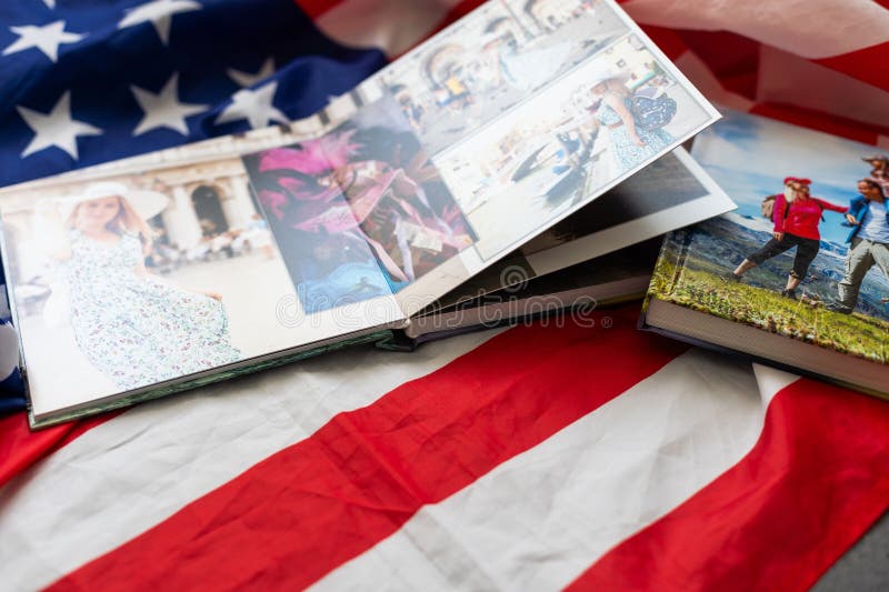 View Open Book with Album at Home. High Quality Photo Stock Image ...