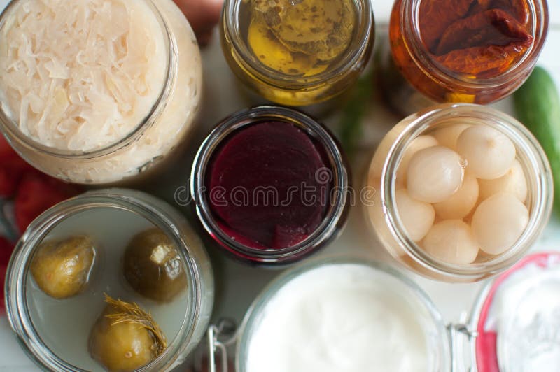 Fermented food collection stock image. Image of conserved - 126729919