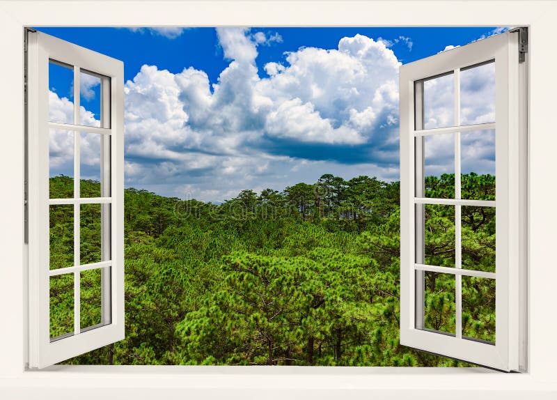 Open window isolation stock image. Image of home, double - 75340639