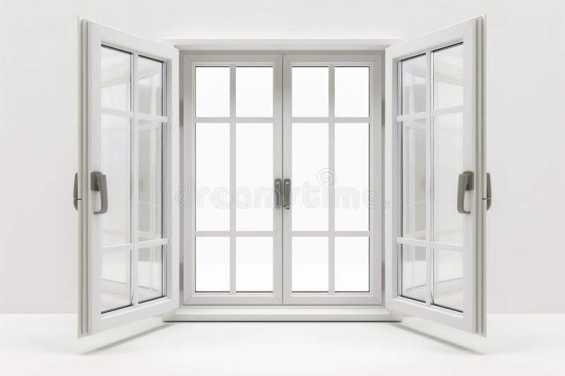 A View of an Open Window in a White Room. Perfect for Interior Design ...