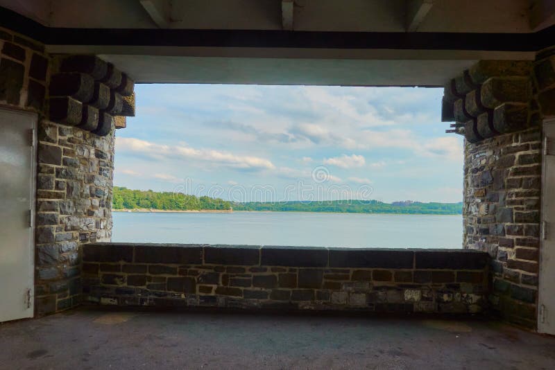 Concrete Dam Wall of an Old Dam in the Harz Mountains from the Land ...