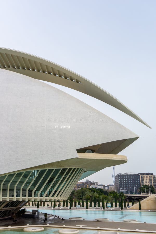 View of the Opera House in the City of Arts and Sciences in Valencia ...