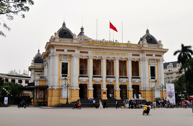 View of the Opera House in Hanoi, Vietnam Editorial Photo - Image of ...