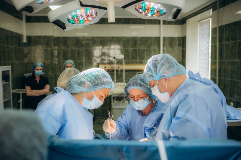 A View from the Operation Room during a Birth. Stock Image - Image of ...