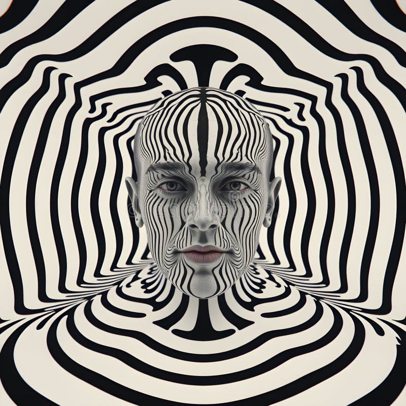 A View of an Optical Illusion Stock Illustration - Illustration of ...