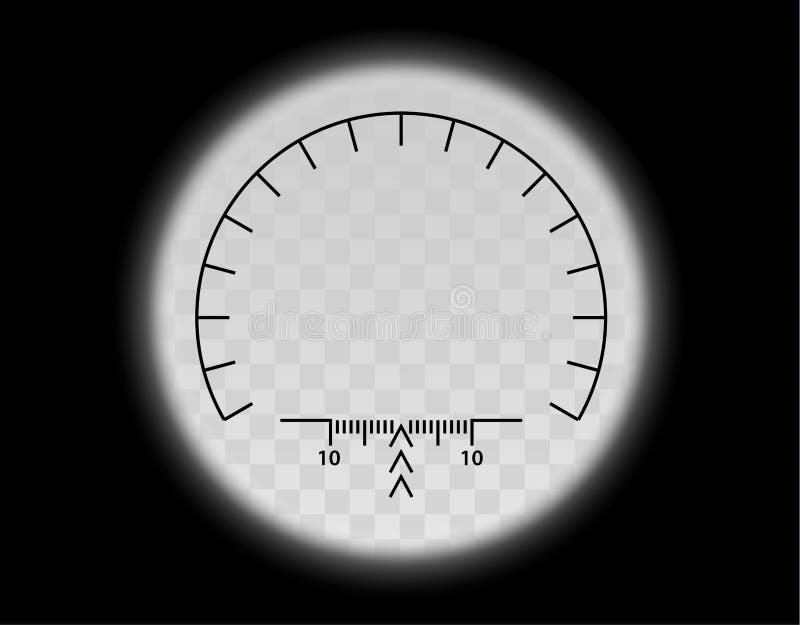 View through the Optical Sight. Military Scale. Stock Illustration ...