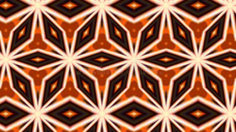 View of Orange and White Animated Patterns Transforming into Different ...