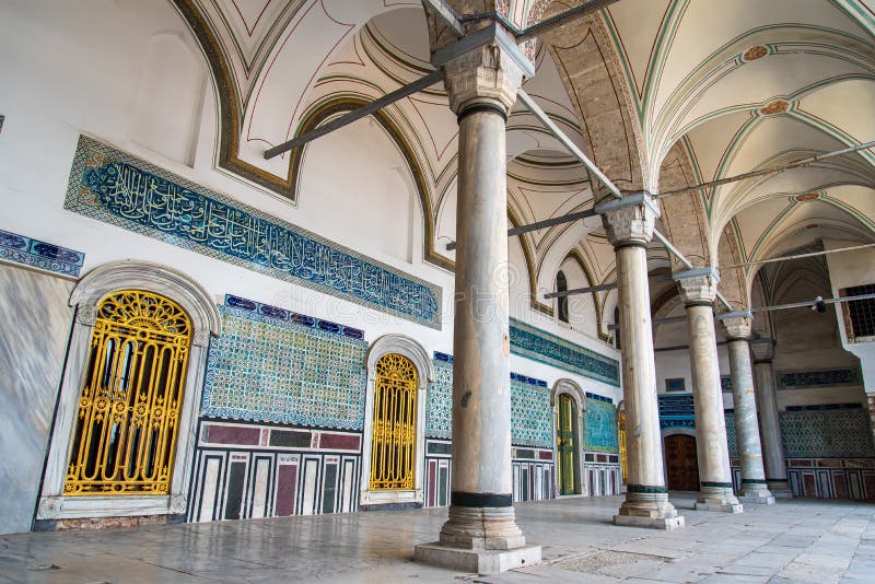 View of Oriental Hall Inside Topkapi Palace in Istanbul Stock Photo ...