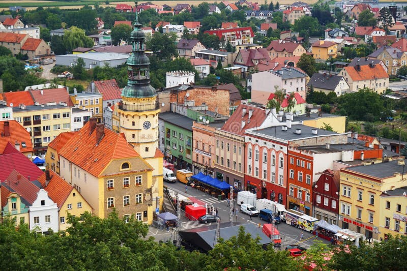 OTMUCHOW , POLAND -HISTORICAL TOWN HALL Editorial Stock Image - Image ...