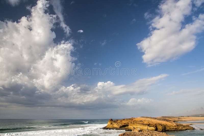 View of Oualidia stock photo. Image of nature, countryside - 66366216