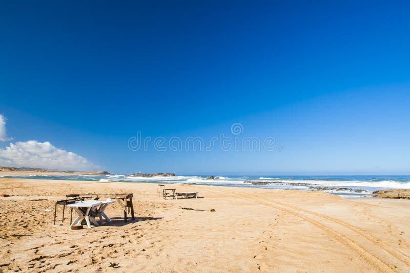 View of Oualidia stock photo. Image of fish, adventure - 66519248