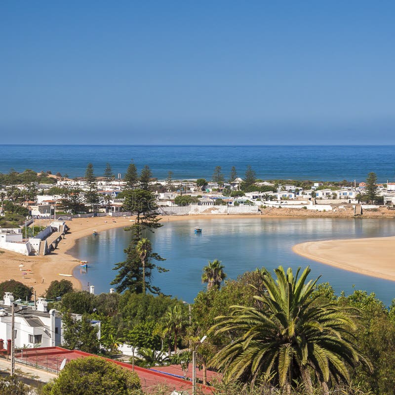 View of Oualidia stock image. Image of oualidia, countryside - 66519443