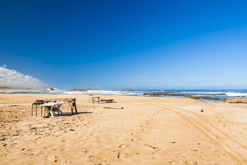 View of Oualidia stock photo. Image of sand, fisherman - 67007562