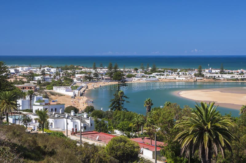 View of Oualidia stock image. Image of experience, panorama - 67007865