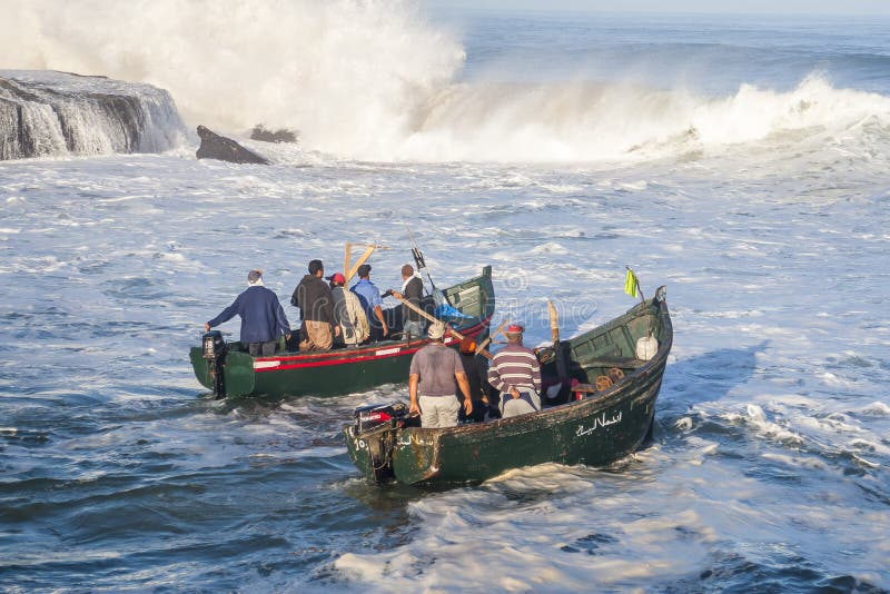 View of Oualidia editorial stock image. Image of adventure - 67535379